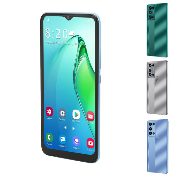 Face Unlocked Smartphone For 12 6.5in HD 6GB RAM 128GB ROM Mobile Phone ...