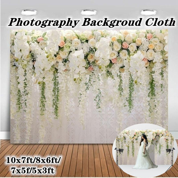 10x7ft/8x6ft/7x5f/5x3ft Romantic Floral Backdrop for Photography Studio ...