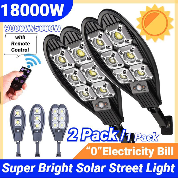 3/2/1 Pcs COB LED Solar Power Street Wall Lights Outdoor Wall Light ...