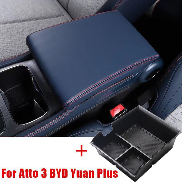 Car PU Center Console Box Cover ABS Storage Box for Atto 3 BYD Yuan ...