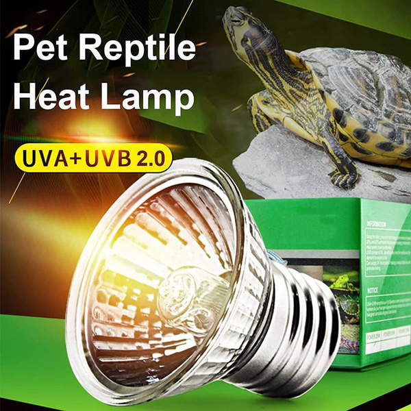 Pet Reptile Heat Lamp UVA UVB Heating Light Bulb Pet Full Spectrum ...