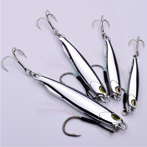 Fishing Jig DUO15g 20g 30g 40g Jigbait Lure Silver Plating Shore Cast ...