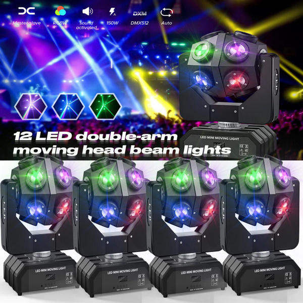 New 150W RGBW 4 in 1 Football LED Beam Moving Head Light Stage Effect ...