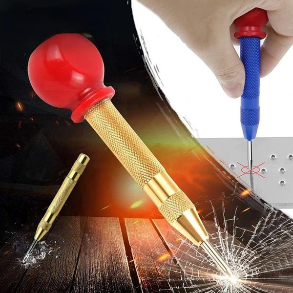 Automatic Center Pin Punch Spring Loaded Marking Starting Holes Tool ...
