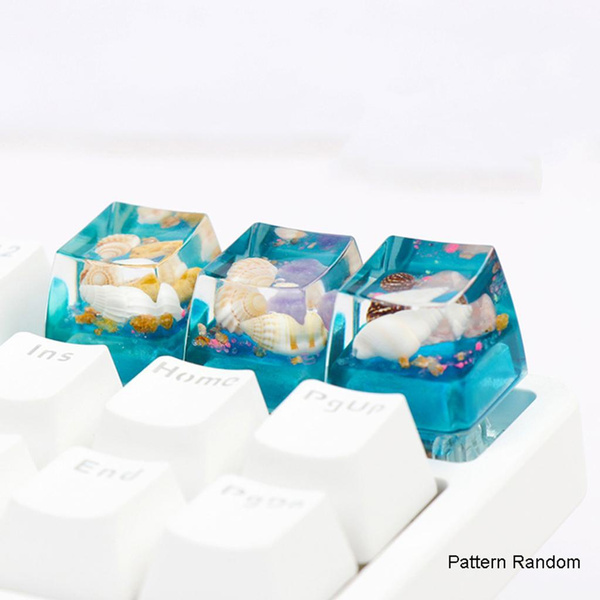 Backlit KeyCaps Customized Conch Keycaps Handmade Keycaps Resin Keycaps ...