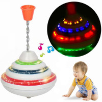 Flashing Music -- Push Down Top Toy With LED And Music - Hand Light Up ...