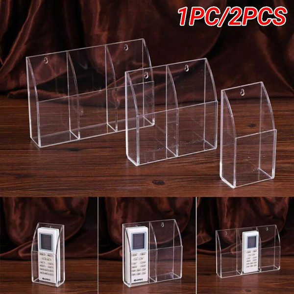 1PC/2PCS Acrylic Remote Control Holder Organizer, Clear TV Remote ...