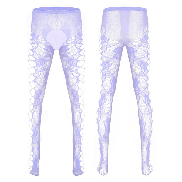 Men's Floral Sheer Mesh Leggings Stretchy High Waist Pants | Wish Men's Floral Sheer Mesh Leggings Stretchy High Waist Pants | Wish