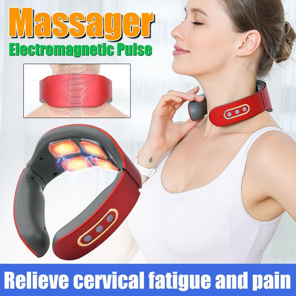 Electric Neck and Shoulder Pulse Massager 6 Mode 9 Levelsadjustable ...