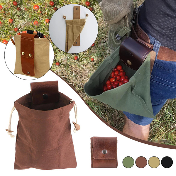 Portable Outdoor Foraging BagFruit Picking Bag Waist Hanging Tool Bag ...