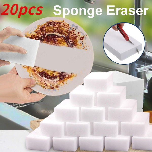 20Pcs/pack White Sponge Magic Sponge Eraser Cleaner Multi-functional ...