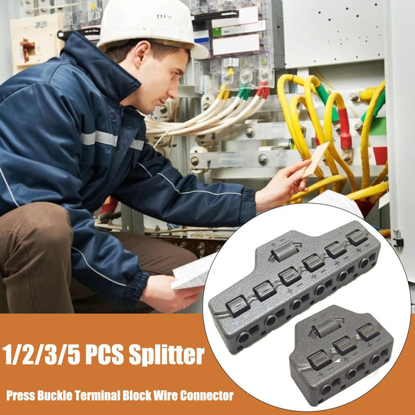 3/6 Ports Push-in Fast Quick Wire Connector Distribution Wiring Cable ...