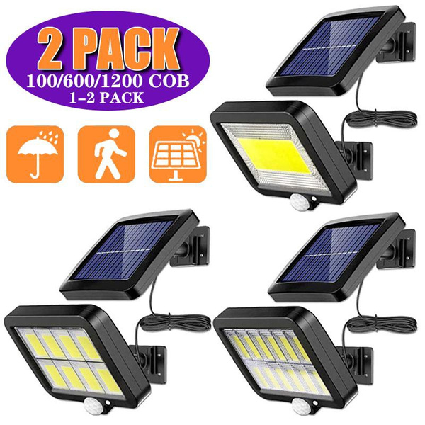 100-1200COB LED Solar Powered Light Outdoors Split Solar Light PIR ...