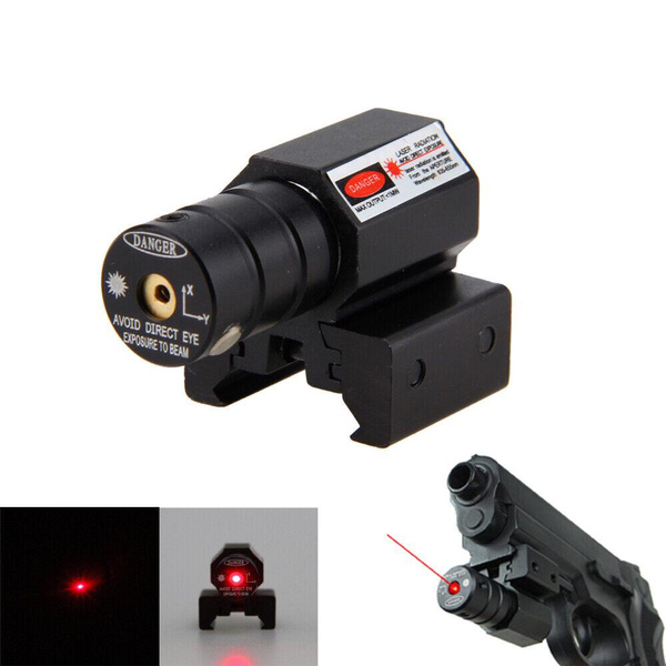 Red Dot Laser Sight Scope Tactical Gun Rifle Pistol Rail Mount Airsoft ...