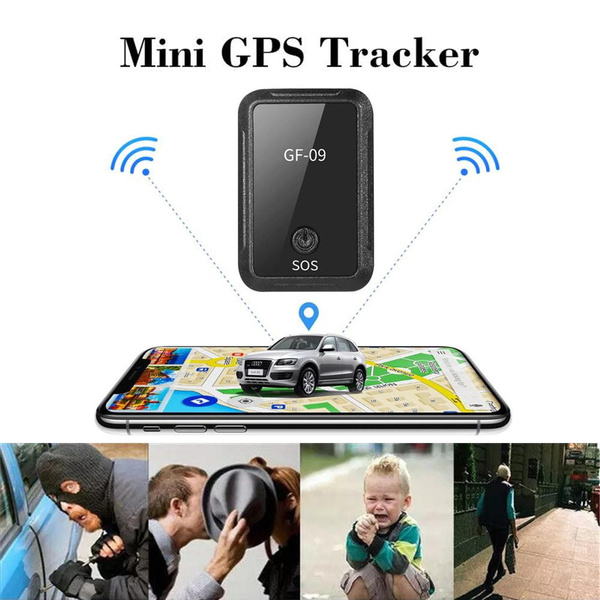 GF-09 mini GPS tracker Car GSM GPRS locator APP remote voice recording ...