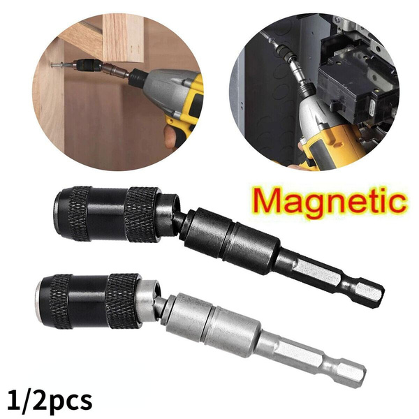 Swivel Bit Tip Holder 1/4 Inch Magnetic Screw Bit Tip Pivot Screwdriver ...