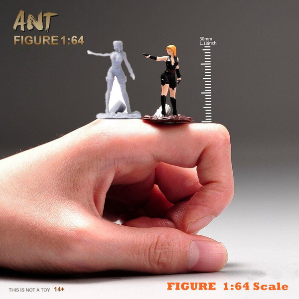 DIY Toys 1/64 Scale Miniature Model Toys Figures Sexy Female Soldier ...