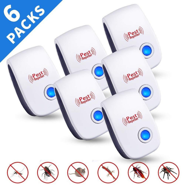 Ultrasonic Pest Repeller 1,2,3,4,6 Pack, Upgraded Electronic Pest ...