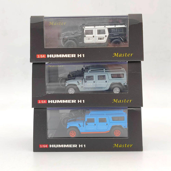 Master 1:64 Hummer H1 SUV Police Car Diecast Toys Car Models Collection ...