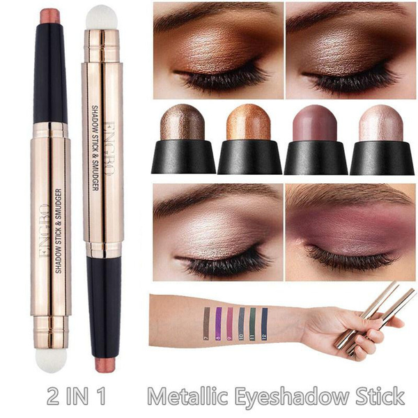 Double-head Cream Eye Shadow Pen Eyeshadow Pencil Shimmer Eyeshadow ...