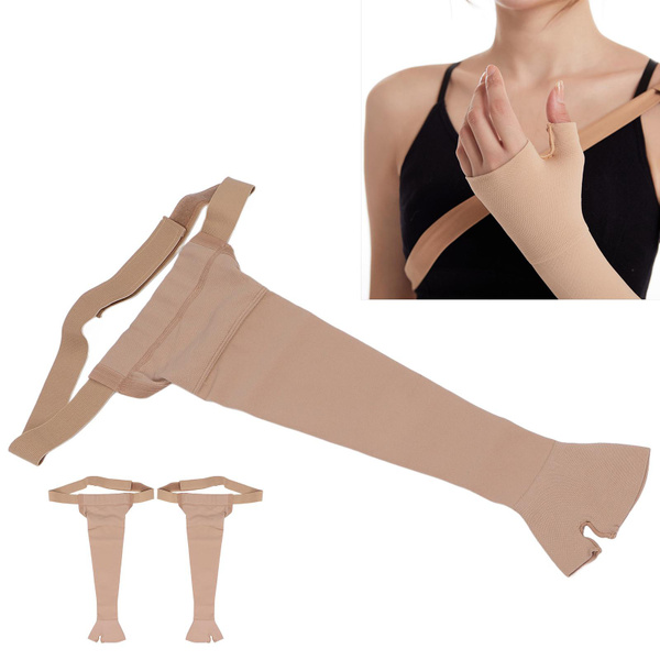 Lymphedema Compression Arm Sleeve Polyurethane Post Mastectomy Support ...