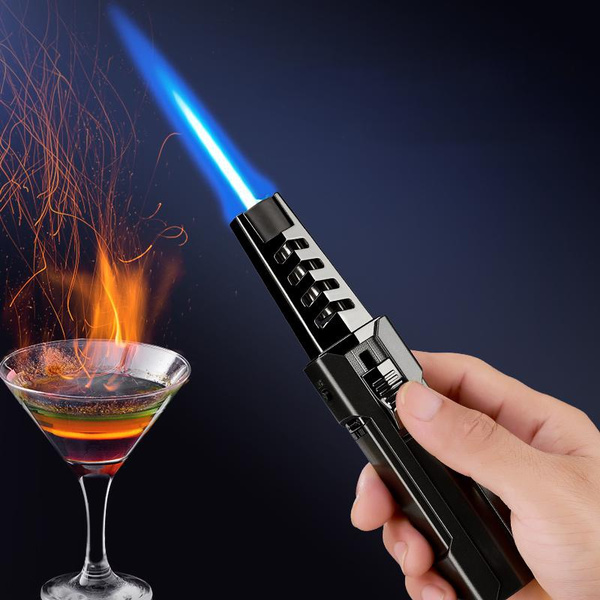 Blue Metal Turbine Flame Language Welding Torch Lighter Cooking and ... Blue Metal Turbine Flame Language Welding Torch Lighter Cooking and ...