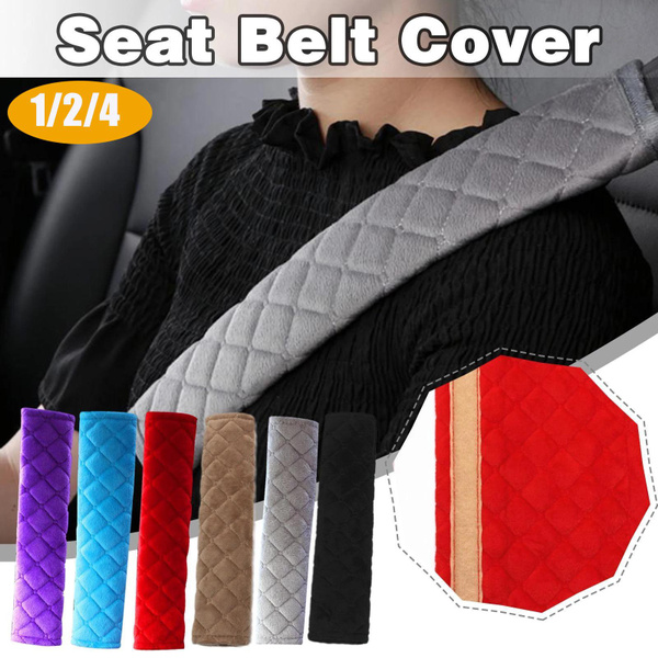 1/2/4Pcs Car Soft Seat Belt Cover Universal Auto Seat Belt Covers Warm ...
