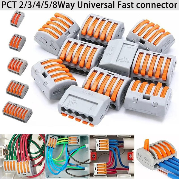 2/3/4/5/8 Way Wire Connector Universal Compact Wiring Connection ...
