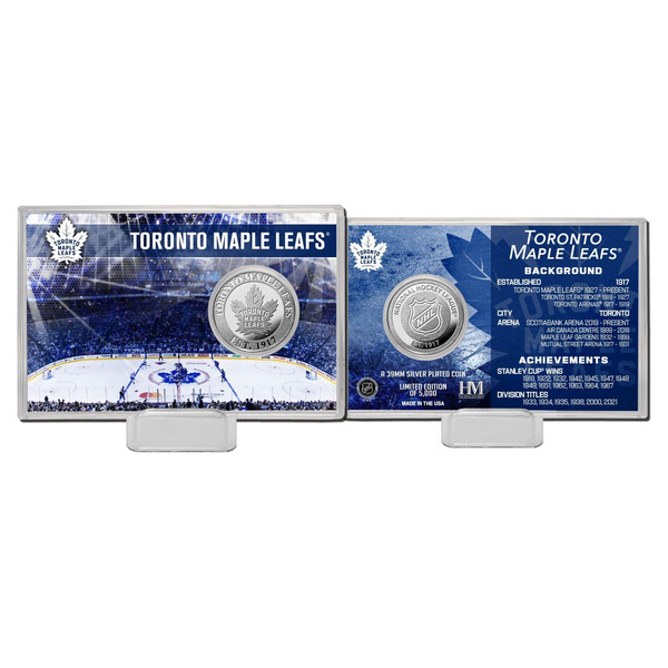 NHL Team History Silver Coin Card - Toronto Maple Leafs | Wish