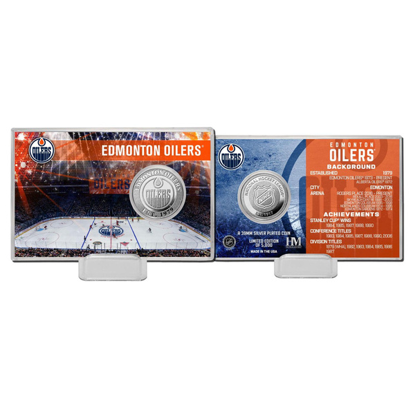 NHL Team History Silver Coin Card - Edmonton Oilers | Wish