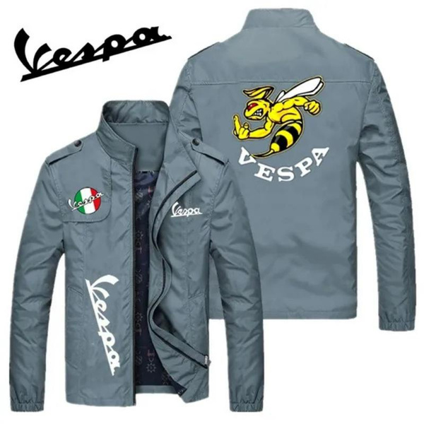 Lastest Design Vespa Motorycycle Racing Jacket Men's Stand Collar ...
