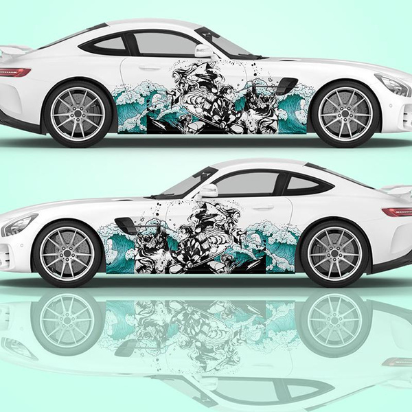 Demon Slayer Anime Vehicle Livery Sticker Manga Themed Side Car Sticker ...
