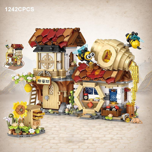 City Street View Honey Workshop Architecture Building Block Creative ... City Street View Honey Workshop Architecture Building Block Creative ...
