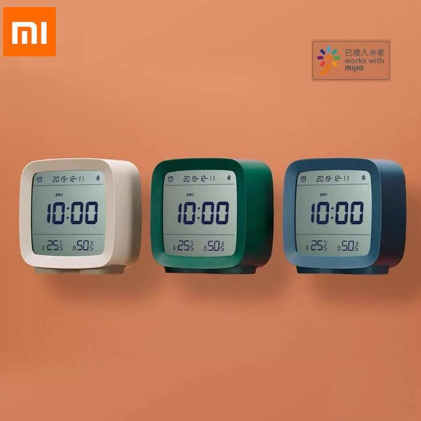 Xiaomi Cleargrass Bluetooth Alarm Clock qingping Temperature Humidity ...