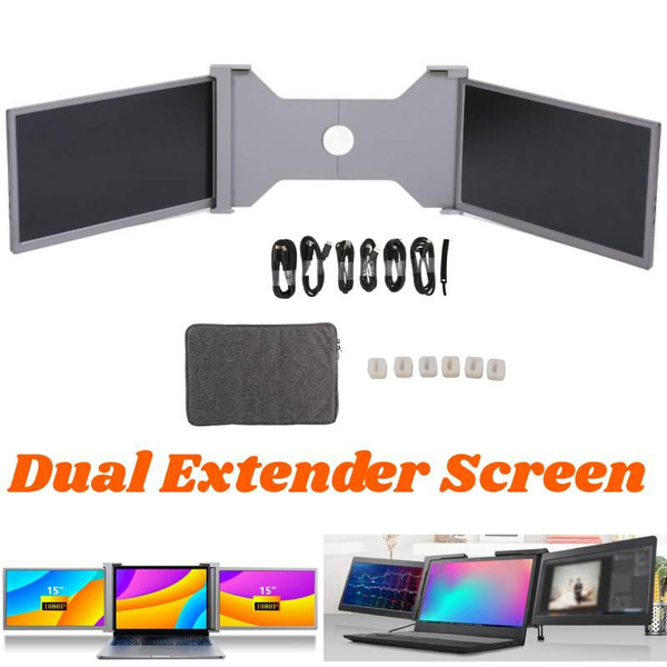 Dual Extender Screen, 15Inch FHD 1080P IPS Folding Dual Monitor ...
