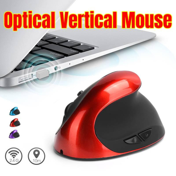 Red/ /Blue Optical Vertical Mouse, Wireless 3rd Gen Right Hand ...