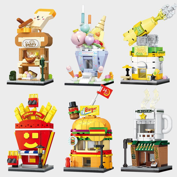 Sembo Blocks City Mini Street View Shop Store Girls Model Building KTV ...