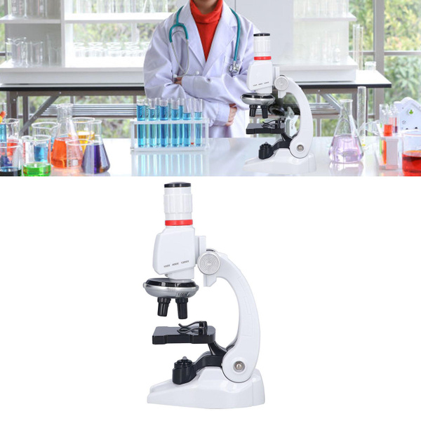 Kids Microscope Kits 1200X Children LED Microscope With Slide Science ...
