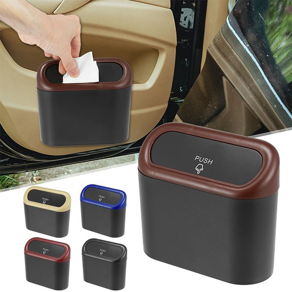 Pressing Type Trash Can Hanging Vehicle Garbage Dust Storage Box ...