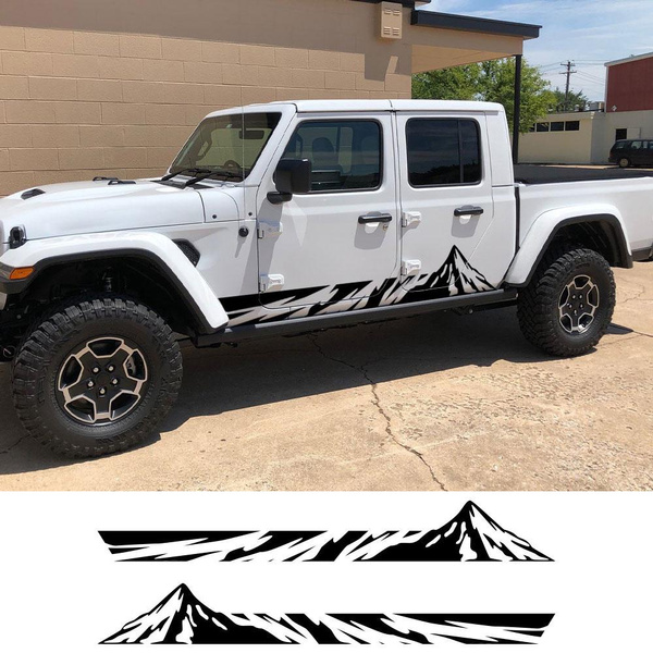 Pickup Door Side Stickers For Jeep Gladiator JT Truck Graphics ...