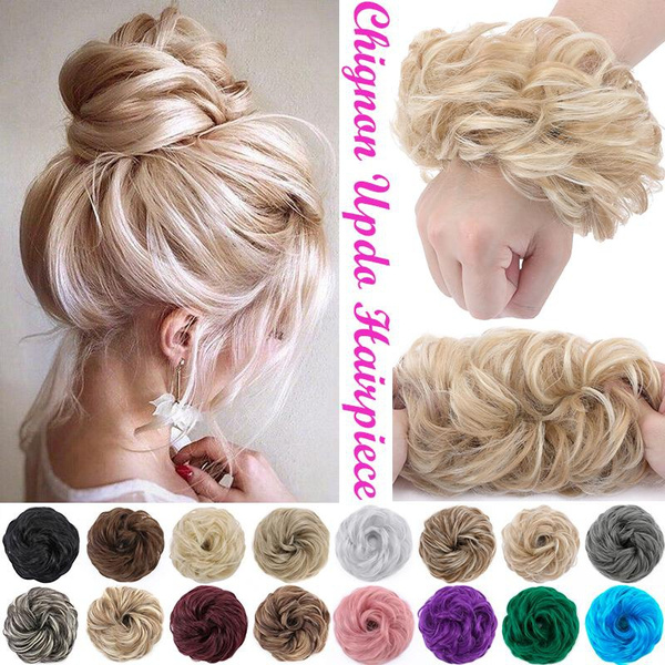 S-noilite Hair Buns Hair Pieces for Women Girls Messy Bun Hair Pieces ...