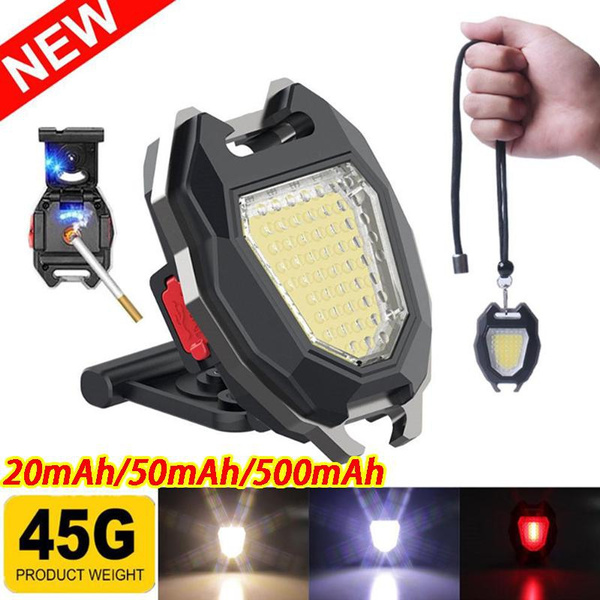LED Keychain Light COB Flashlight Mutifuction Portable Work Light with ...