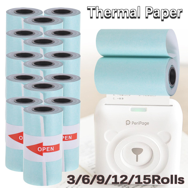 Printable Sticker Paper Roll Direct Thermal Paper with Self-adhesive 57 ...