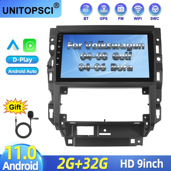 UNITOPSCI NEW【2+32G】【ForVolkswagen 2004-2008 Golf/ 2004-2006 Bora】2Din Android 11 Car Stereo ...