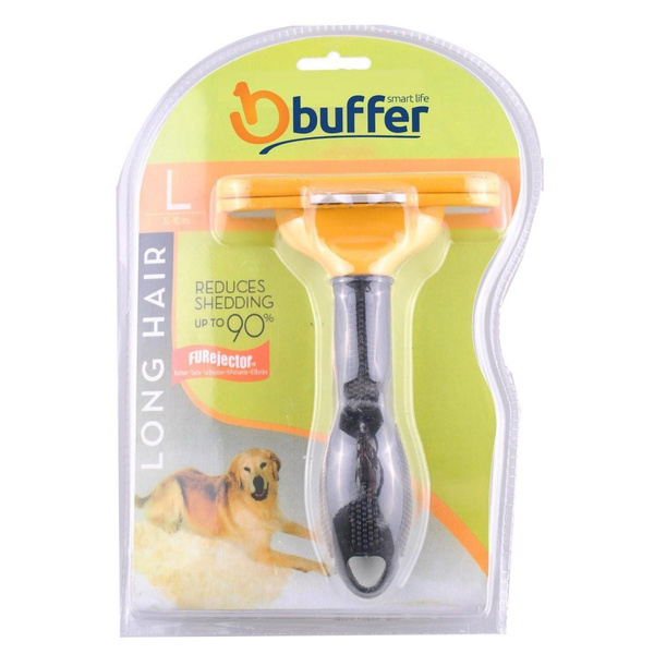BUFFER® Ergonomic Hair Collector Comb for Long Haired Dogs Over 23 KG ...