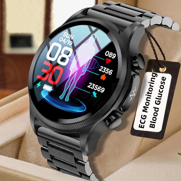 New Cordiac Blood Glucose High-end Smart Watch Men ECG Blood Pressure ...
