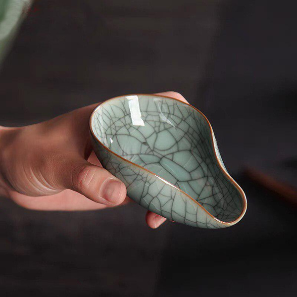 Longquan Celadon Cha He Kung Fu Holder Tea Presentation Vessel ...