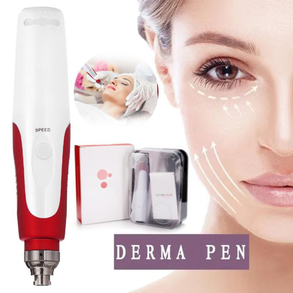 Professional Micro Needling Pen Exfoliate Shrink Pores Mesotherapy Auto ...