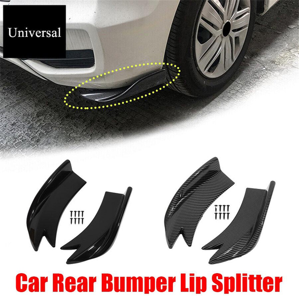 1 Pair Universal Car Rear Bumper Canard Splitter Diffuser Spoiler Wing ...