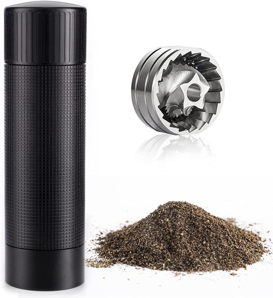 Professional Grade Pepper Grinder, Heavy Duty Aluminum Manual Pepper ...